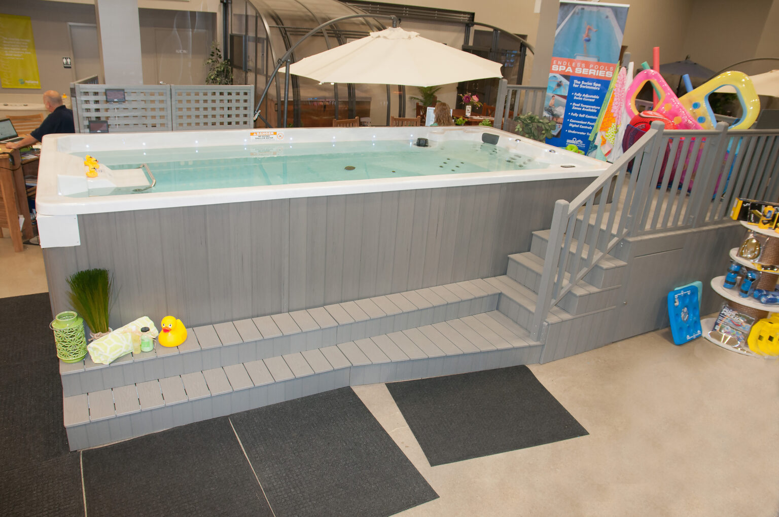 Swim Spa Steps and Deck - A&B Outdoor Products